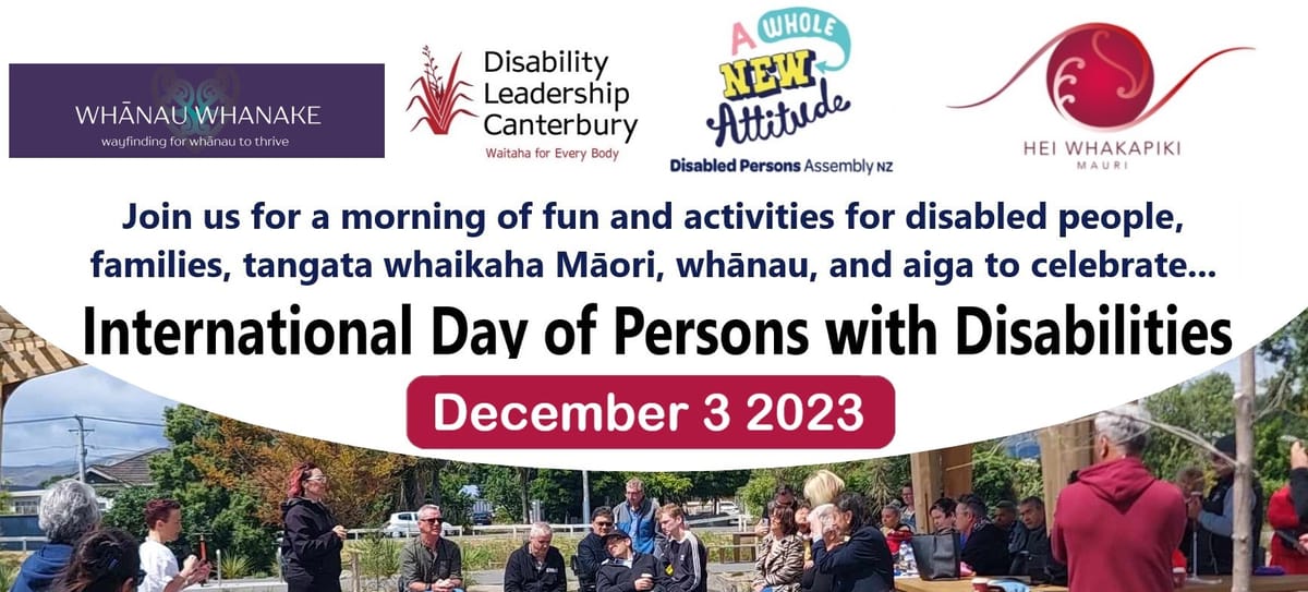 International Day of Persons with Disabilities Christchurch celebration